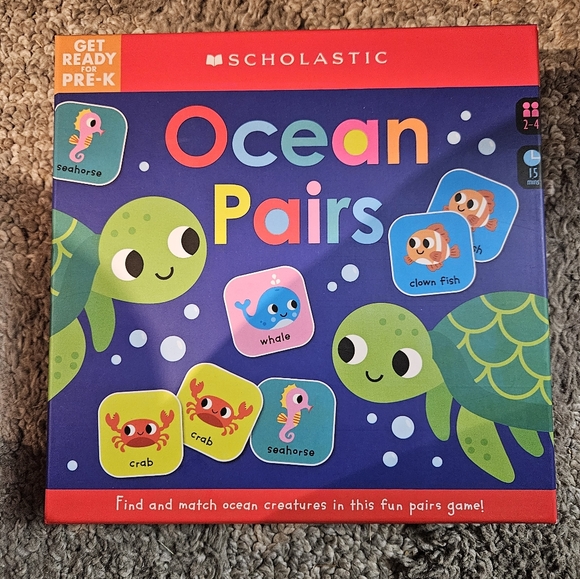 Scholastic | Toys | Scholastic Ocean Pairs Game With Colorful Sea ...
